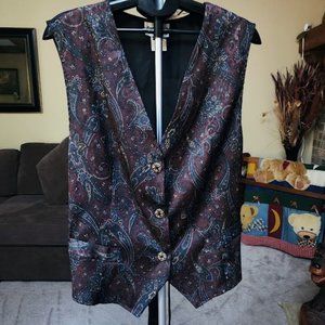 Expose | Jackets & Coats | Nwt Expose Ladies Paisley Print Vest Sz 2x ...